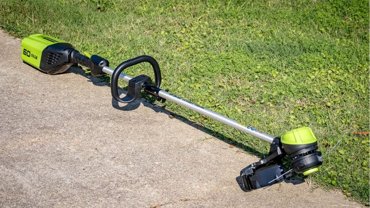 GreenWorks Weed Eater Review - All You Need to Know - Organize With Sandy