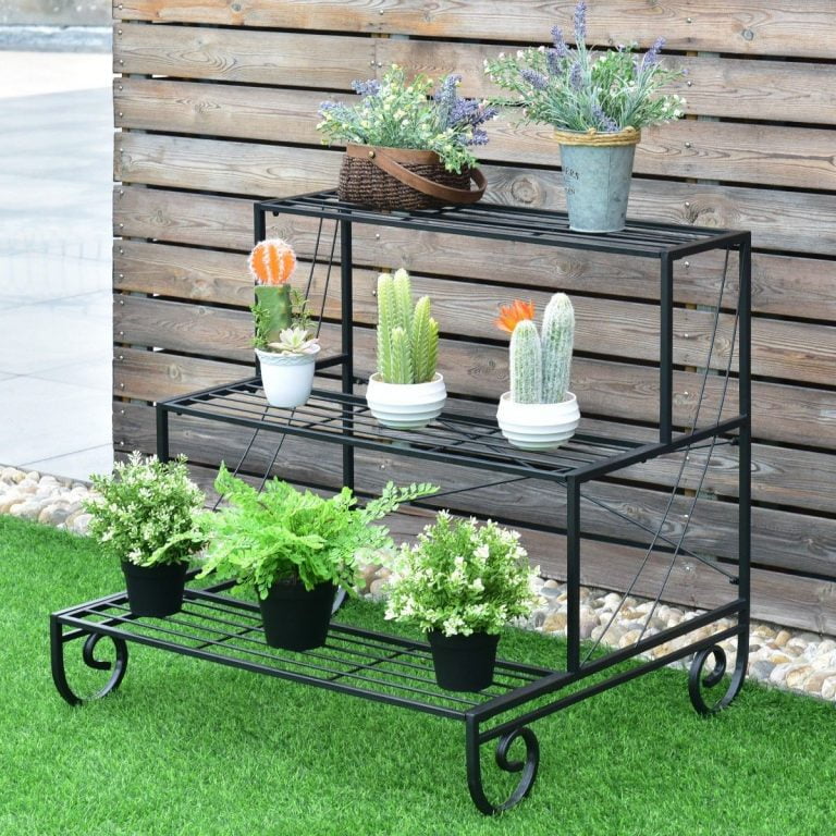15 DIY Outdoor Plant Stands That You Will Love - Organize With Sandy