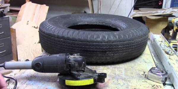 Easy Stepwise Solution to Cut a Steel Belted Tire - Organize With Sandy