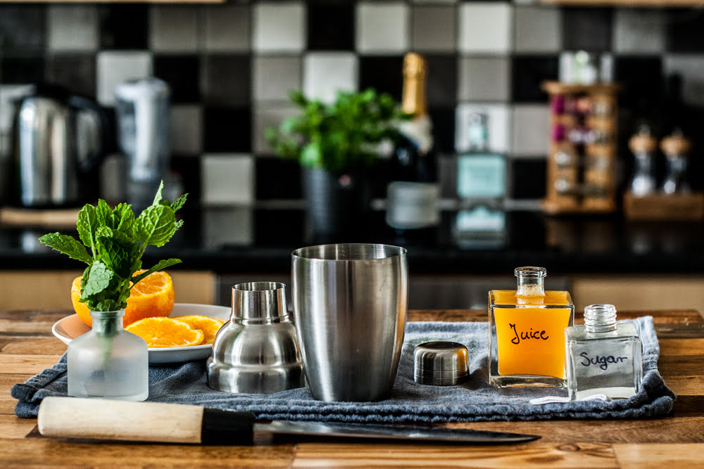 How To Create The Perfect At-Home Cocktail Bar - Organize With Sandy