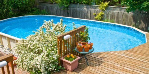 Landscaping Around Your Above-Ground Pool For A Beautiful Backyard ...