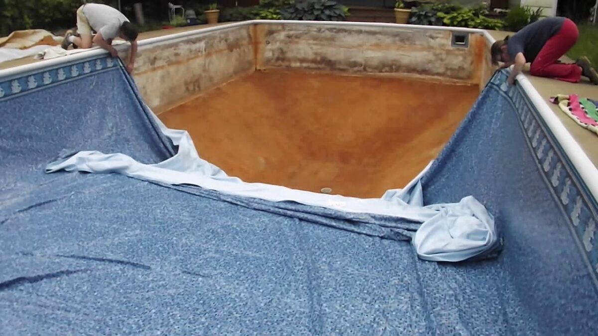 How to Replace Above Ground Pool Liner - Organize With Sandy